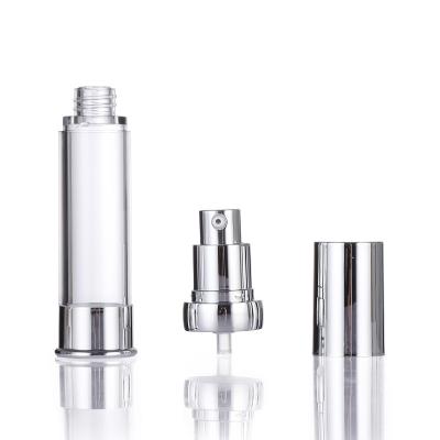 China Plastic Lotion Bottle Airless Cosmetic Bottles 112mm Height for sale