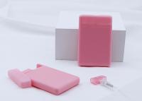 China Refillable Pink Fine Mist Credit Card Spray Bottle 20ml for Perfume Travel for sale
