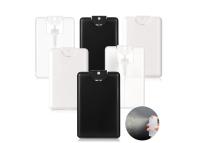 China 20ml Plastic PP Credit Card Perfume Bottle Transparent Refillable Spray Bottle for sale