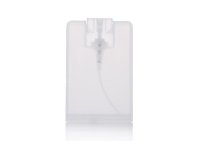 China Transparent Flat Spray Bottle 20ml Lightweight Travel PP Plastic Credit Card Bottle for sale
