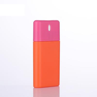 China Mini Plastic Pocket Spray Perfume Bottle 10ml Leakproof Credit Card Size Hand Sanitizer Sprayer with Custom Logo for sale