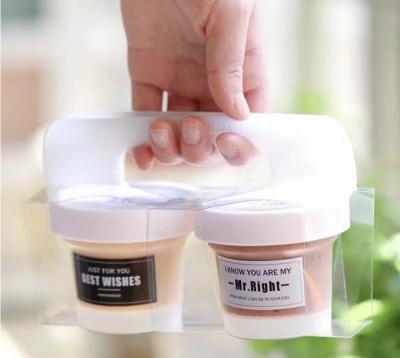 China BPA Free Plastic Disposable Ice Cream Bowls 100ml with Pink and White Lids for sale