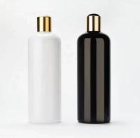 China Custom PET Plastic Shampoo Bottle 100ml-250ml with Gold Black White Disc Top Cap - Wholesale Packaging for sale