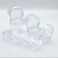 China Transparent Cosmetic Plastic Cream Jar With Screw Cap for sale