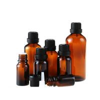 China Amber Glass Essential Oil Bottle 5ml 10ml 15ml with Tamper Evident Cap for sale