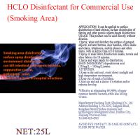 China Smoking Area Purification Hypochlorous Acid Disinfectant Hclo Acid 135mg/L ~ 165mg/L for sale