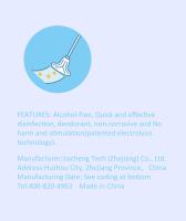 China Hospital Floor Disinfection HCLO Disinfectant Liquid Without Residue for sale