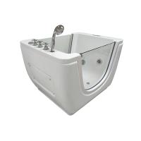 China Tubeless Pump Baby Whirlpool Bathtub White Color Rectangle No Pipeline for sale