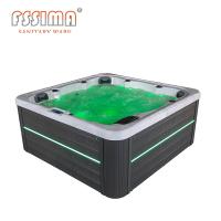 China Massage SPA Whirlpool Bath Tub 5 Person SPA Hot Tub With Lounger 2.1m Length for sale