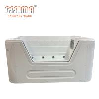 China Rectangular Baby Massage Bath Tube Computer Control Freestanding Whirlpool Bathtub for sale