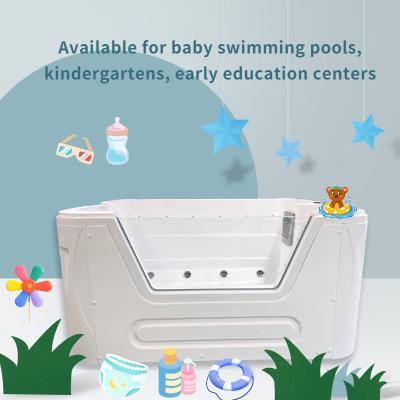 China Rectangular Baby Bath Tub Computer Control Freestanding Massage Bathtub for sale