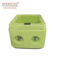China Square Pedicure Foot Tub Durable Acrylic Foot Massage Tub 570X570X330mm for sale