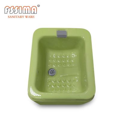 China Square Pedicure Foot Tub Durable Acrylic Foot Massage Tub 570X570X330mm for sale
