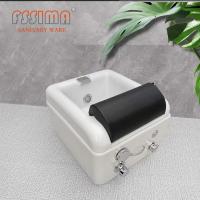 China Waterfall Intake Portable Spa Pedicure Tub No Plumbing Electric Acrylic Foot Tub Basin for sale