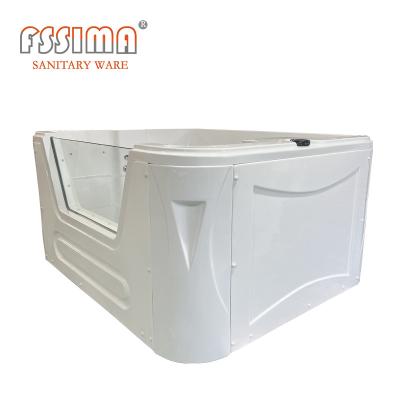 China Rectangular Big Size Baby Bath Tub Computer Control Freestanding Massage Bathtub for sale