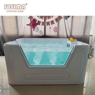 China White Color Baby Massage Bathtub Computer Control Freestanding Infant Whirlpool Tub for sale