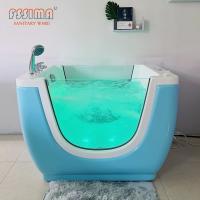 China Eco Friendly Acrylic Portable Kid Bathtub Freestanding Newborn Bath Tub for sale