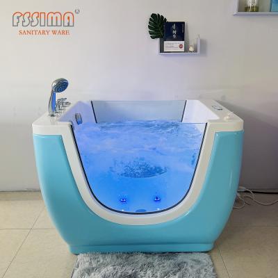 China Acrylic Fiberglass Baby SPA Bathtub Freestanding Massage For Hotel Villa Apartment for sale