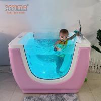China Fiberglass Acrylic Baby SPA Bathtub 1100x850x900mm White Pink Blue Orange Colour for sale