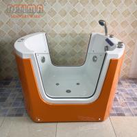China Deep Infant Whirlpool Tub Freestanding Acrylic Baby Whirlpool Spa Bathtub for sale
