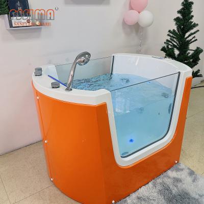 China Small Baby SPA Bathtub Massage Function Newborn Baby Bath Spa Tub With LED Lights for sale