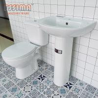 China French European Style Water Saving Sanitary Ware Two Piece Toilet With Basin for sale