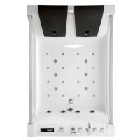 China 1800 X 1200 Hydro SPA Massage Bathtub Hydromassage Jacuzzi Tub Double Glass for sale