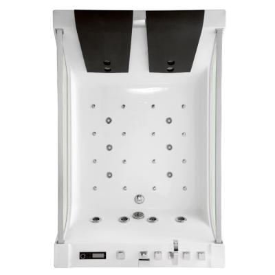 China 1800 X 1200 Hydro SPA Massage Bathtub Hydromassage Jacuzzi Tub Double Glass for sale