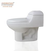China Twin Conjoined Toilet Floor Mounted Wc S Trap 190mm Washroom for sale