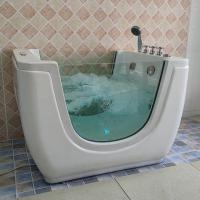 China Baby Spa Center Use Freestanding Small Size Acrylic Swimming Massage Bubble Baby Spa Whirlpool Bathtub With LED Lights for sale
