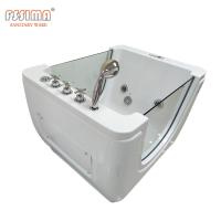 China Ozone Pink Baby Spa Bathtub Freestanding Indoor With Air Bubble 860mm for sale