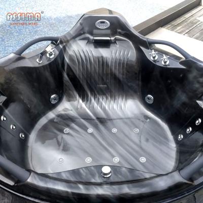 China Hydrotherapy Spa Massage Bathtub Hot Tub 2 Person Air Bubble Jet 1.56m for sale