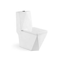 China Floor Mounted Conjoined Toilet Concealed cistern Diamond Shaped single Piece for sale