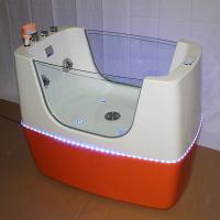 China Eco Friendly Acrylic Dog Wash Bathtub Durable With Drainage Hole Hair Filter for sale