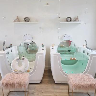 China LED Baby SPA Bathtub Square BB Whirlpool SPA With Massage Function for sale