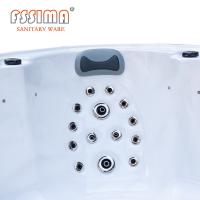 China Acrylic Massage Outdoor Bathtubs Fiberglass Spa 6 People Family Hot Tubs for sale