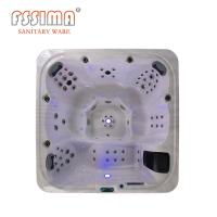 China Acrylic Massage Outdoor Bathtubs Fiberglass Spa 6 People Family Hot Tubs for sale