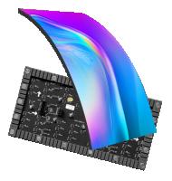 China P1.25/P1.5/P1.86/P2/P2.5 VerditerColor LED Flexible Module 320x160x8.6mm FPC Curved Surface Seamless Lightweight for sale