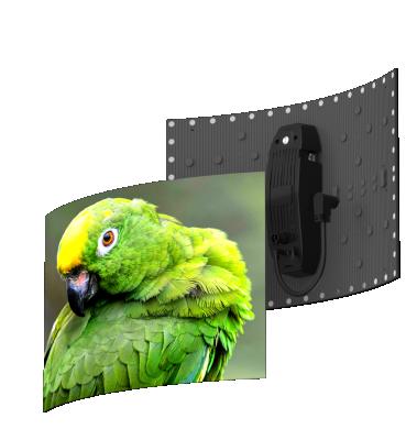 China VerditerColor Indoor Flexible Screen Soft Led Module P2.5 480*320*5.8mm Wave Shaped Ultra Thin for sale