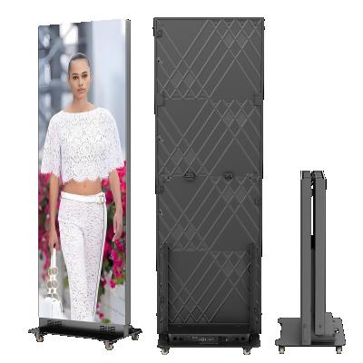 China Factory Moveable Indoor P1.2/P1.5/P1.8 LED Poster Indoor Digital LED Advertising Digital Signage and Displays Foldable for sale
