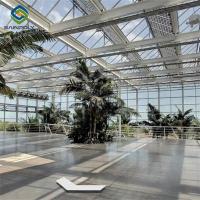 China Solar Panel Tempered Glass Greenhouse Multi Span Energy Efficient for sale