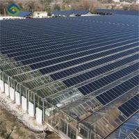 China Double Layers Glass Cover Photovoltaic Greenhouse Solar Panel Greenhouse for sale