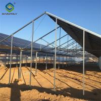 China Solar Panel Tempered Glass Greenhouse Multi Span Energy Efficient for sale