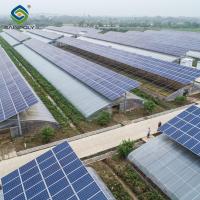 China 5.5-7.5m Height Photovoltaic Greenhouse With Solar Panel Roof for sale