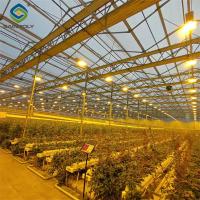 China Structural Frame Polycarbonate Glass Greenhouse For Flower Growth for sale