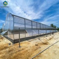 China Multi Span Arch Roof Polycarbonate Greenhouse With Intelligent Systems for sale