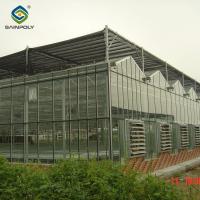 China High Strength Agricultural Glass Greenhouse Venlo Type Easy Installation for sale