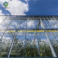 China Adjustable Shading Net Venlo Greenhouse  Multi Span Glass Green House for sale