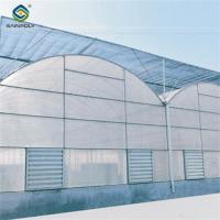 China Polycarbonate Covering Multi Span Greenhouse With Galvanized Steel Structure for sale