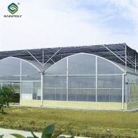 China OEM  Commercial Polycarbonate Greenhouse Kits Single Span Greenhouse Vegetable Seeding for sale